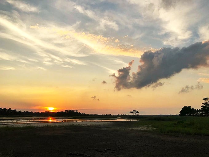 Day's end brings a painter's palette to Gordon's Pond, proving that Mother Nature saves her most spectacular light show for those patient enough to wait for sunset.