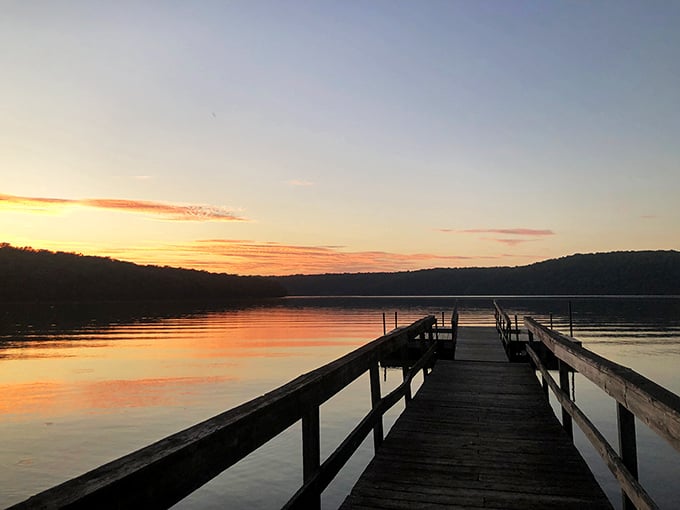 As the day surrenders to evening, the lake offers its most spectacular show&mdash;a sunset that turns ordinary moments into lifelong memories.