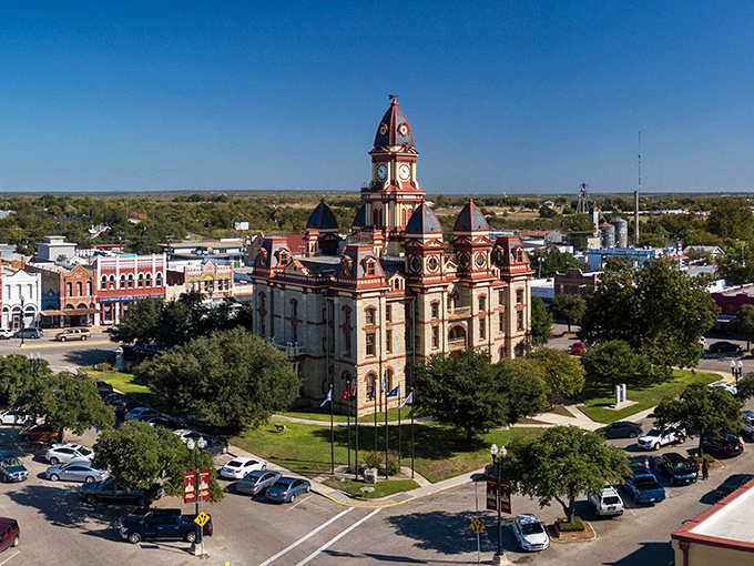 The crown jewel of Lockhart&mdash;that courthouse doesn't just mark the center of town, it's the architectural exclamation point on Texas pride.