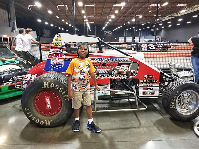 Racing inspiration comes in all forms&mdash;including this impressive display car that makes kids dream and adults calculate their bank balances.