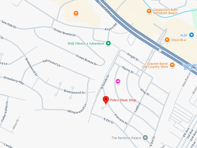 16 pete's steak shop map