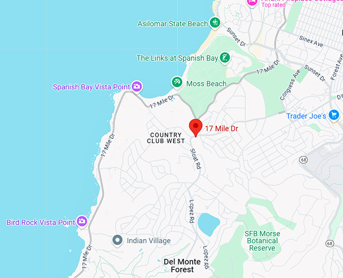 16. 17 mile drive map