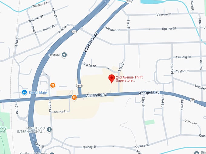 16. 2nd avenue thrift superstore bladensburg, md map