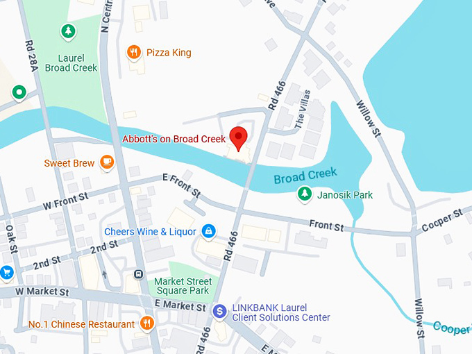 16. abbott's on broad creek map