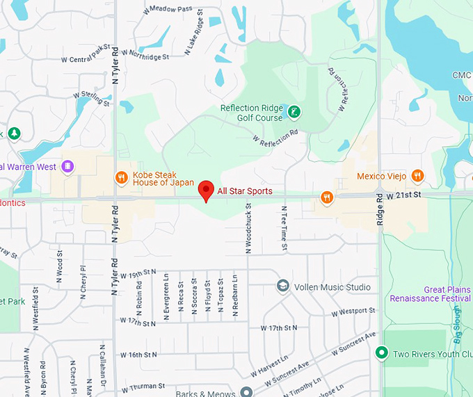 16. all star sports map