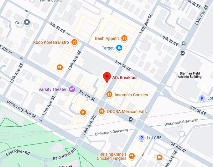 16. al's breakfast map