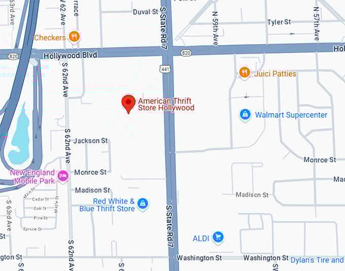 16. american thrift store hollywood map