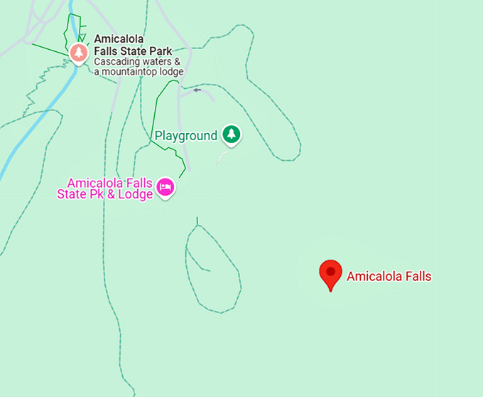 16. amicalola falls map