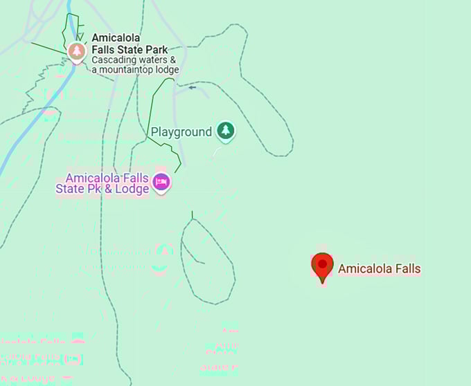 16. amicalola falls map