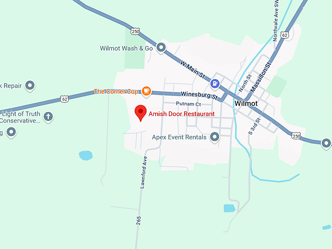 16. amish door restaurant map