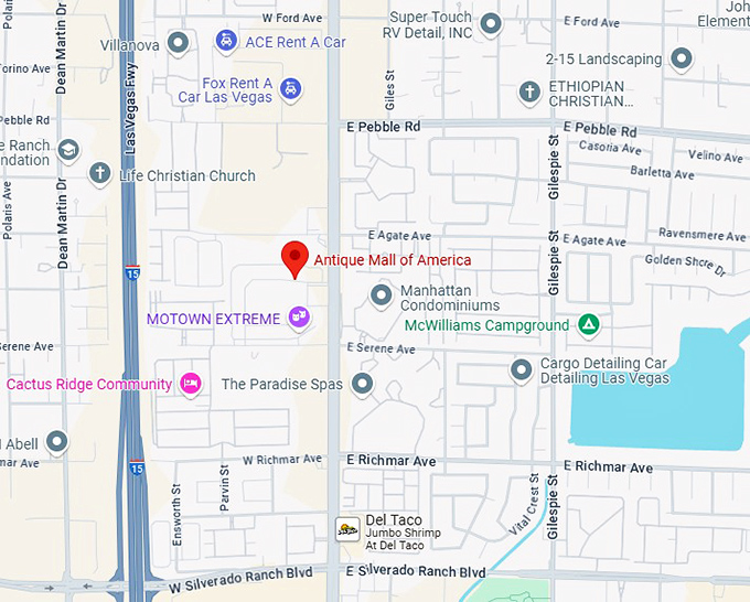 16. antique mall of america map