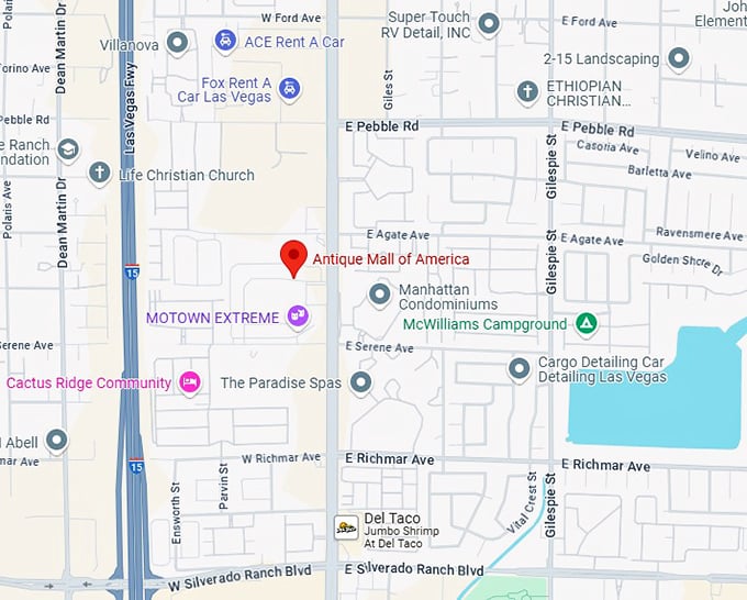 16. antique mall of america map