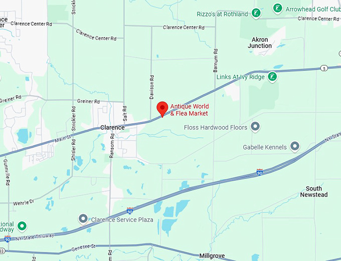 16. antique world & flea market map