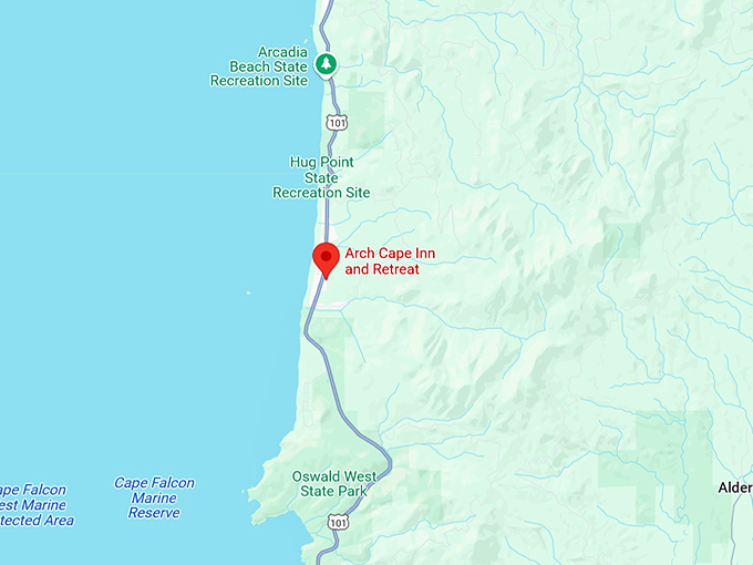 16. arch cape inn and retreat map
