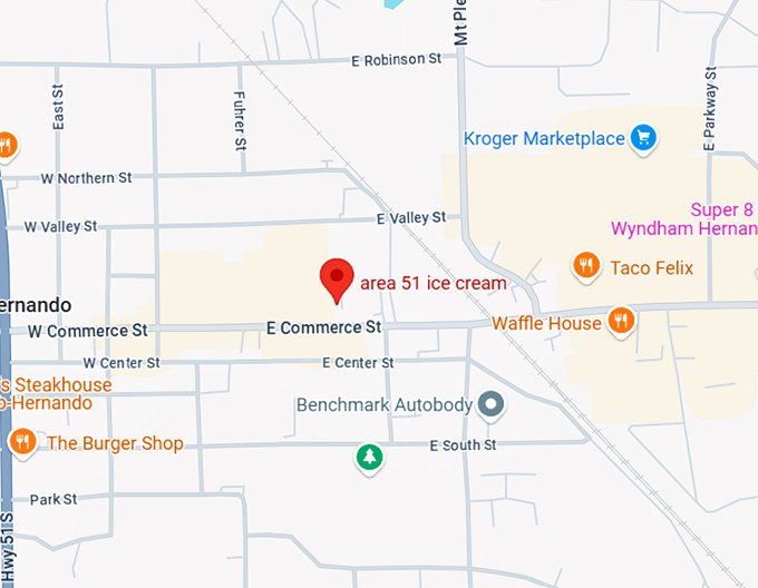 16. area 51 ice cream map