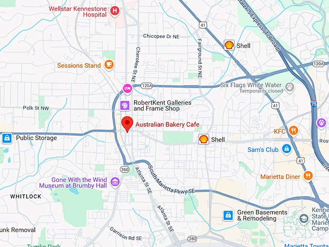 16. australian bakery cafe map