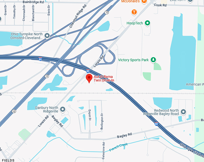 16. aut o rama twin drive in map