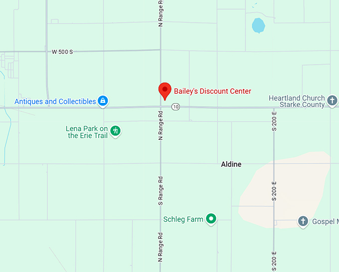 16. bailey's discount center map