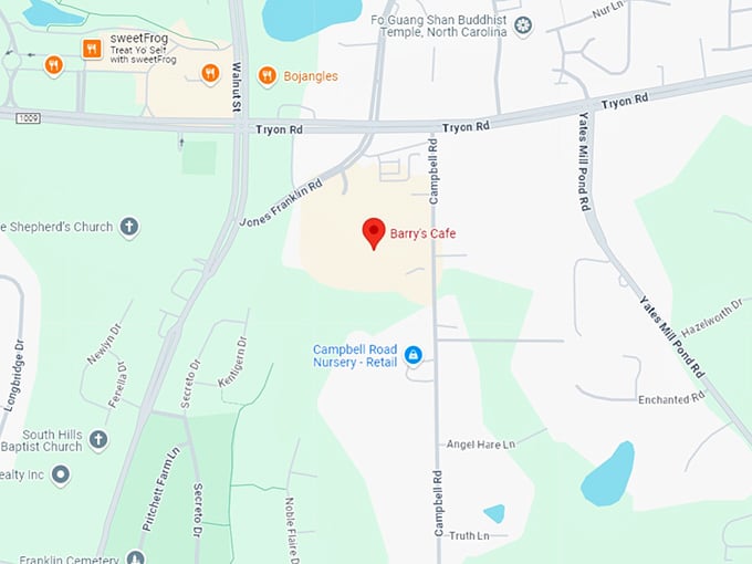 16. barry's cafe map