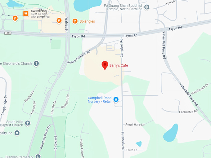 16. barry's cafe map