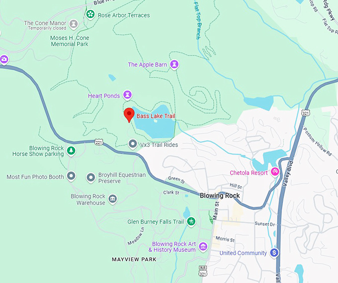 16. bass lake trail map