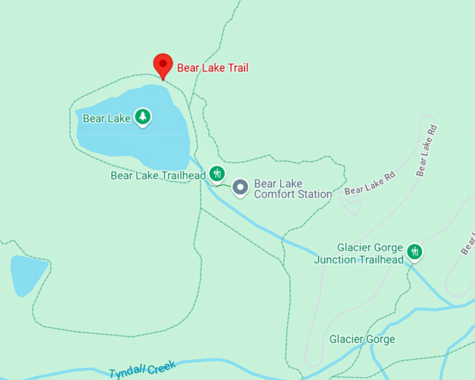 16. bear lake loop map
