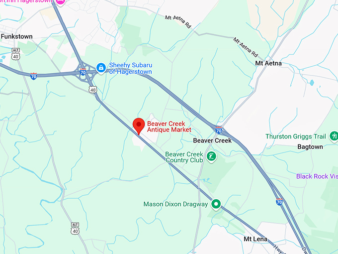 16. beaver creek antique market map