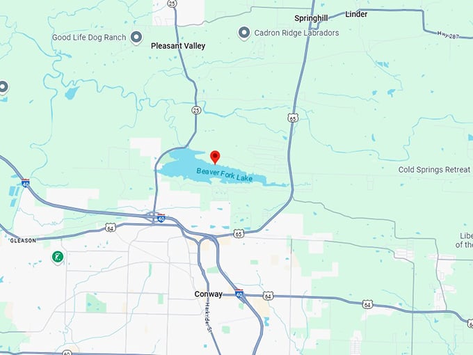16. beaver fork lake map