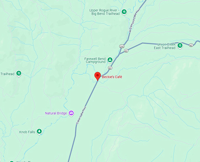 16. beckie&rsquo;s caf&eacute; map