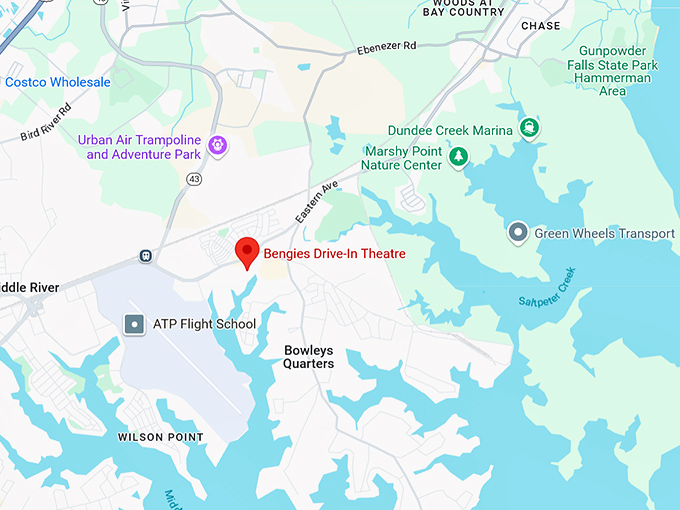 16. bengies drive in theatre map