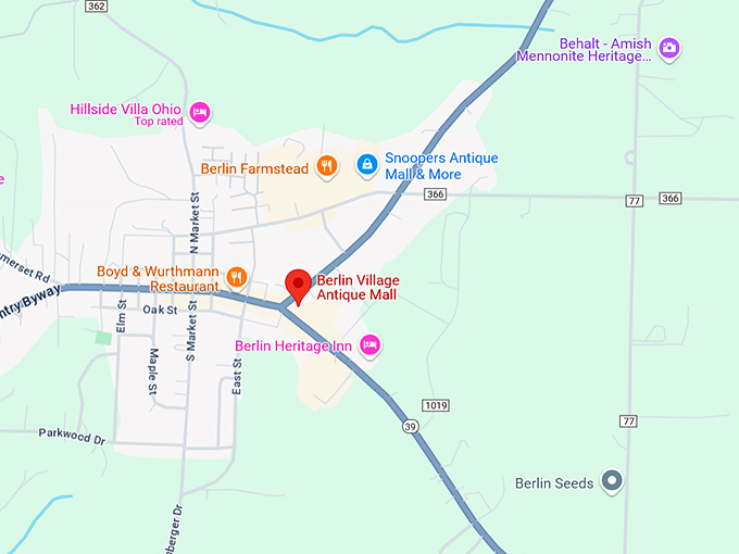 16. berlin village antique mall map