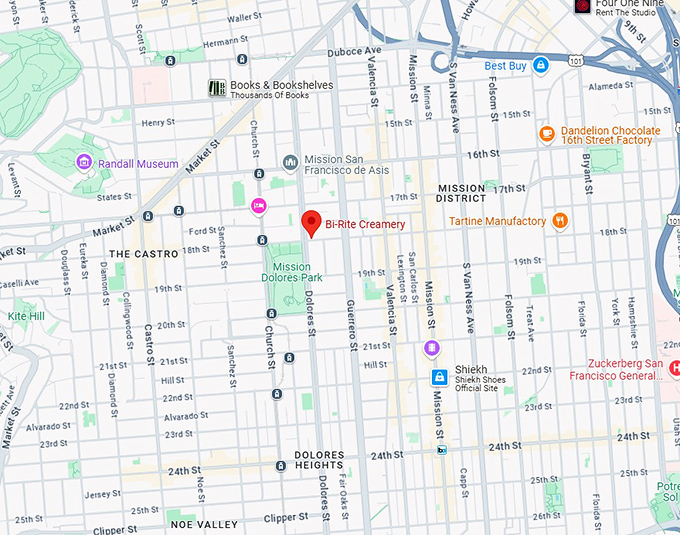16. bi rite creamery map