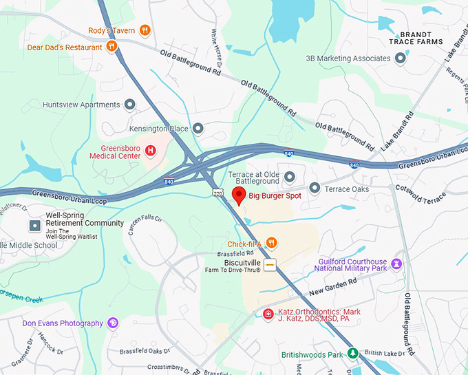 16. big burger spot map