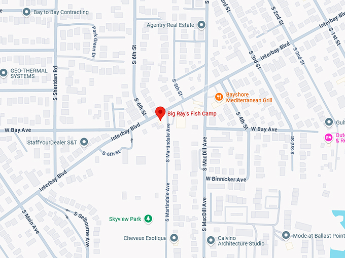 16. big ray's fish camp map