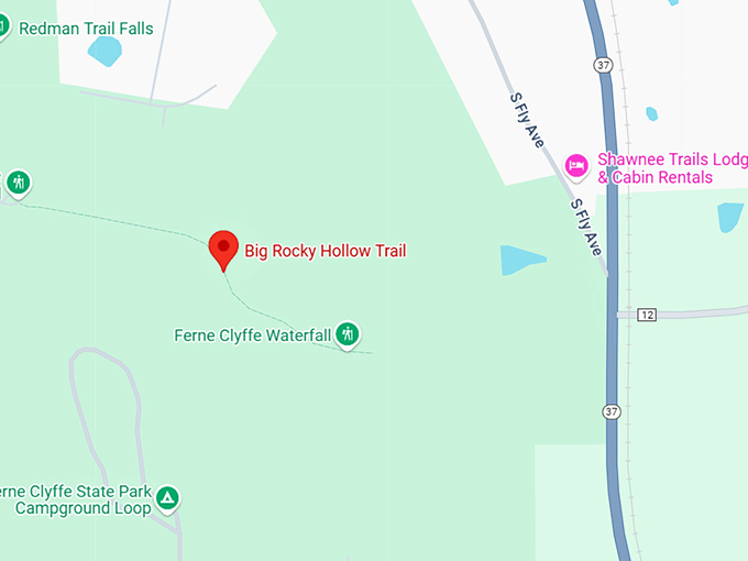 16. big rocky hollow trail map