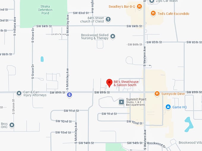 16. bill's steakhouse & saloon south map