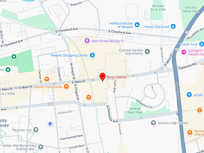 16. bing's bakery map