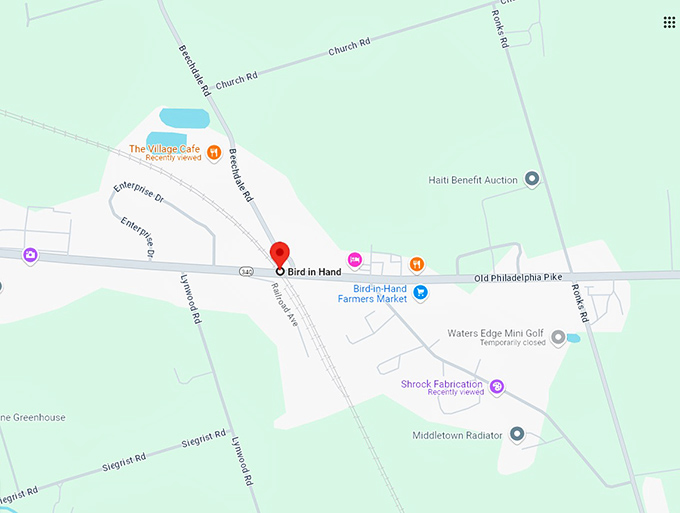 16. bird in hand map