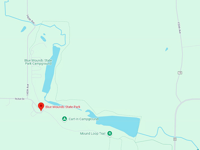 16. blue mounds state park map