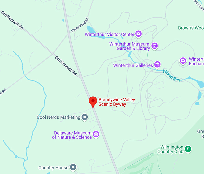 16. brandywine valley scenic byway map
