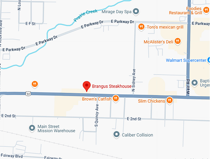 16. brangus steakhouse map