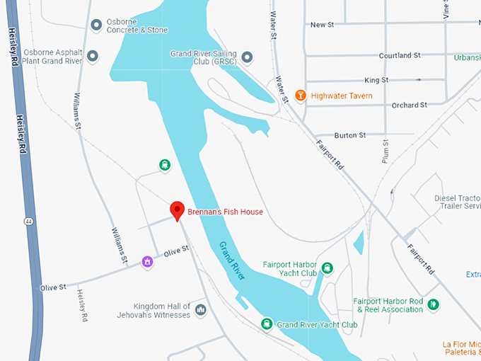 16. brennan's fish house map