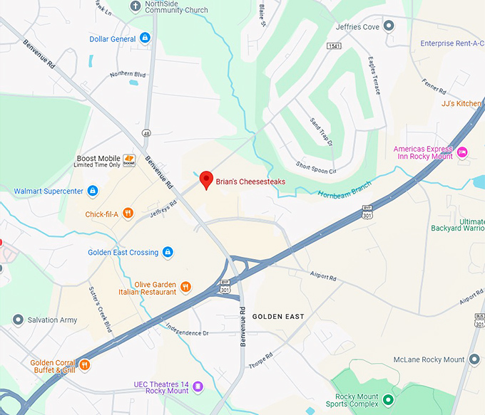 16. brian's cheesesteaks map