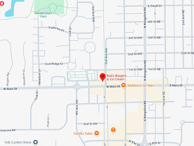 16. bub's burgers & ice cream map