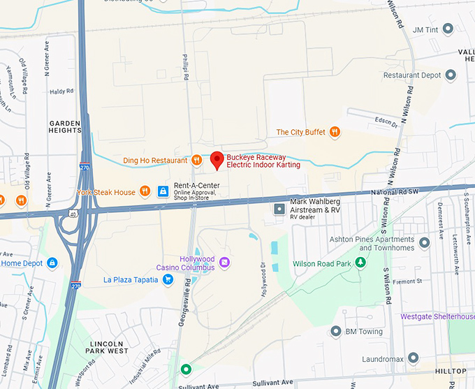 16. buckeye raceway electric indoor karting map