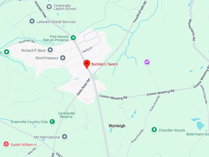 16. buckley's tavern map