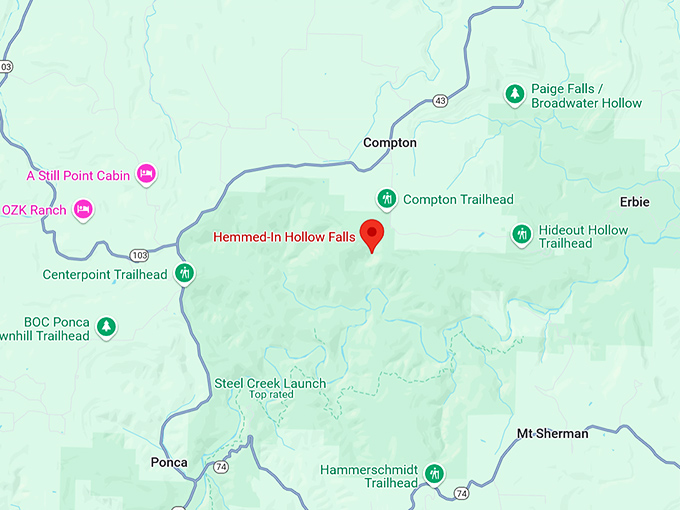 16. buffalo national river map