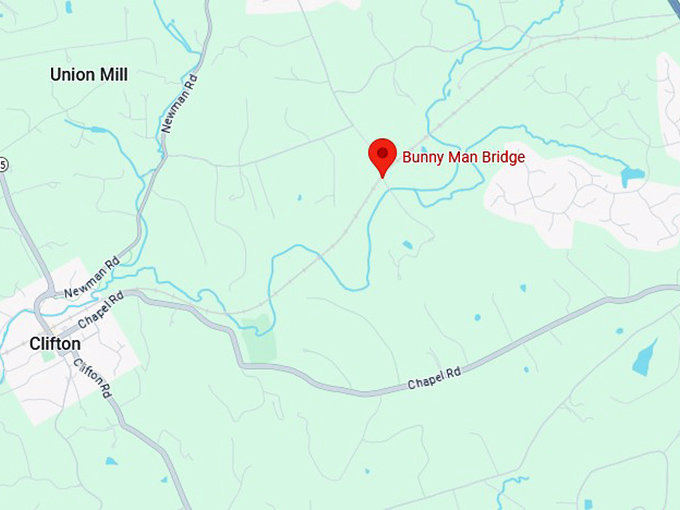 16. bunny man bridge map