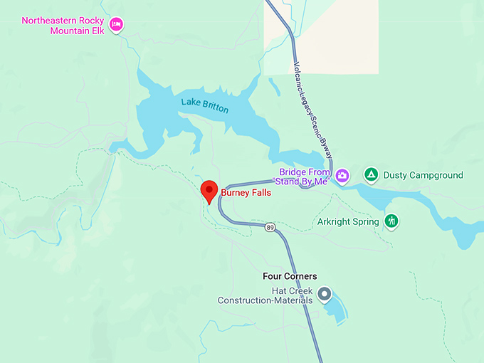 16. burney falls map