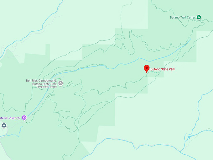 16. butano state park map